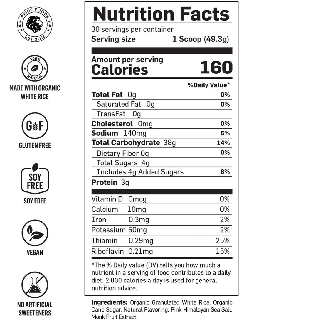 Rice 'N Grinds - Natural Hot Rice Cereal – Pride Foods USA